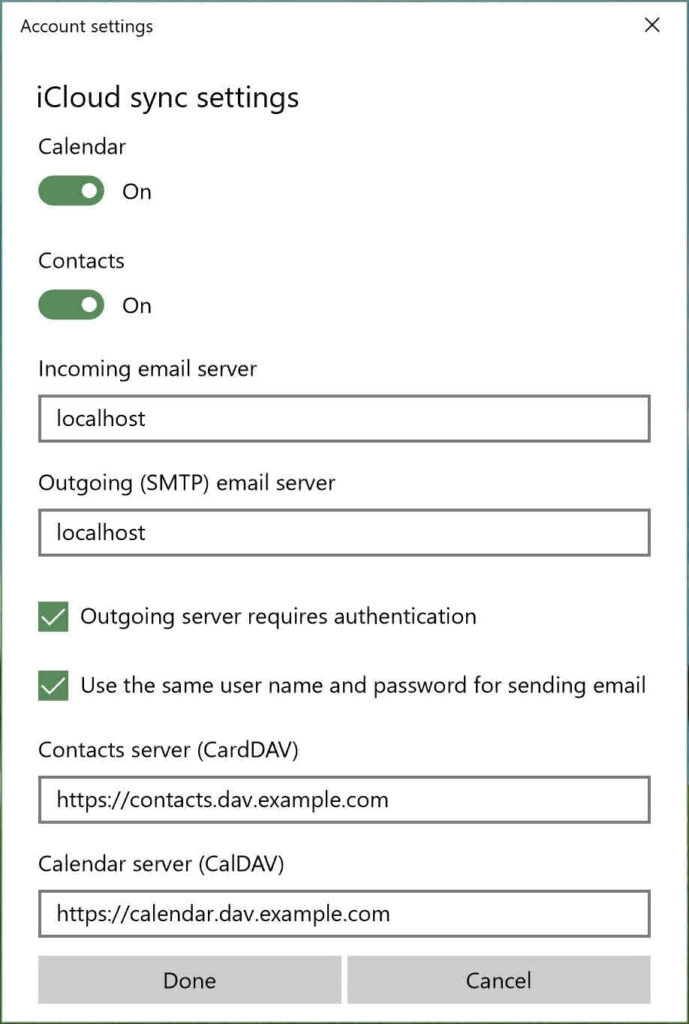 How To Add CardDav And CalDav Accounts - KJHosting